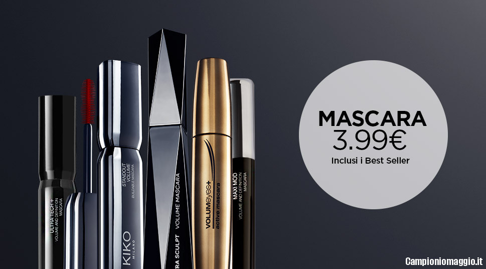 KIKO: tutti i mascara a 3,99€ | Offerte e Promozioni