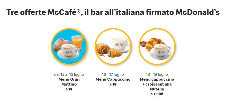 McDonald’s: il Menu Gran Mattino a 1€ | Offerte e Promozioni