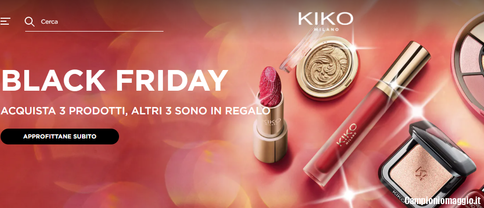 Black Friday 2021 KIKO: 3+3 omaggio | Offerte e Promozioni