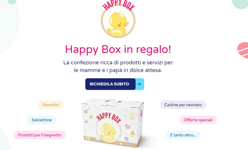 Happy Box in regalo da Prenatal | Campioni omaggio